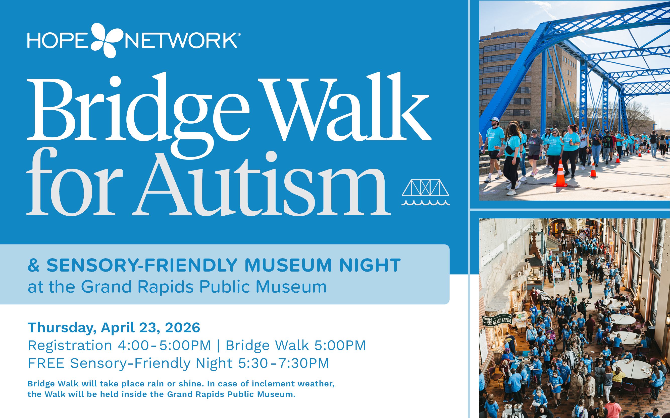 Hope Network Foundation - 2026 Blue Bridge Walk for Autism and Sensory ...